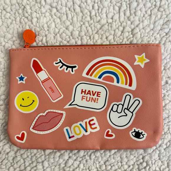 ipsy | Bags | New Ipsy Glam Bag Rainbow Love Have Fun Peace Sign ...